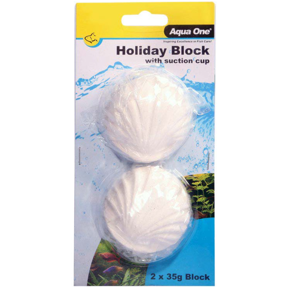 Aqua One Holiday Fish Food Block w/ Suction Cups 2 x 35g (95012 ...